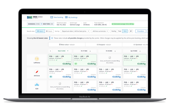 Multi National Forwarder | WebCargo by Freightos