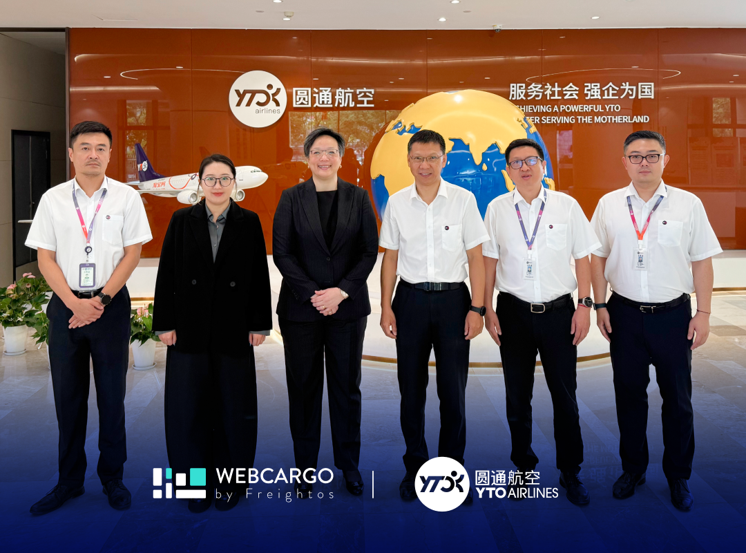 YTO Cargo Airlines, a Top 5 Chinese Carrier, Joins WebCargo by Freightos, Boosting Digital ...